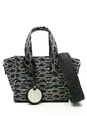 Emporio Armani Monogram-jacquard Tote Bag