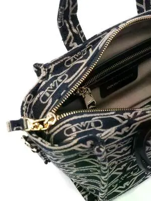 Emporio Armani Monogram-jacquard Tote Bag
