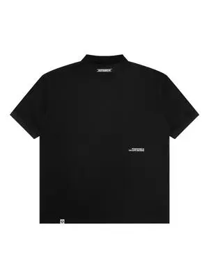 AAPE BY *A BATHING APE Cotton Polo Shirt - Black