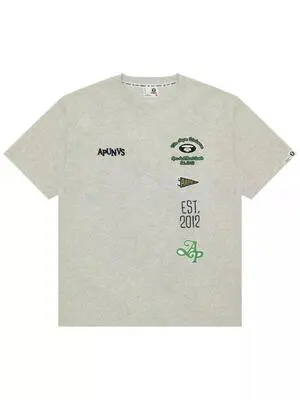 AAPE BY *A BATHING APE® Text-print T-shirt - Grey