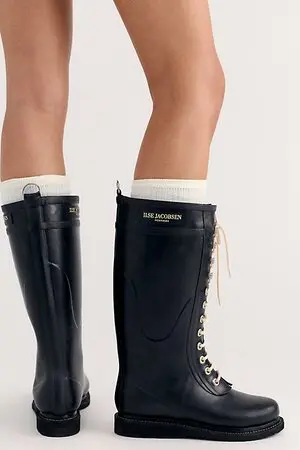 ISLE JACOBSEN Tall Rain Boots - Black