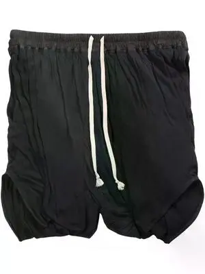 Rick Owens Cotton Shorts - Black