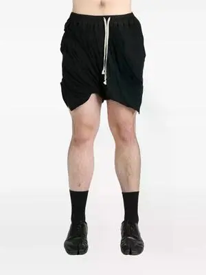Rick Owens Cotton Shorts - Black