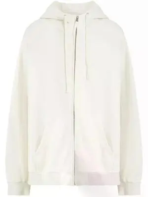 MAISON MARGIELA Zipped Drawstring Hoodie - Neutrals