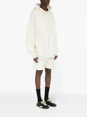 MAISON MARGIELA Zipped Drawstring Hoodie - Neutrals