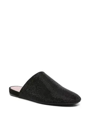 Premiata Rhinestone-embellished Mules - Black