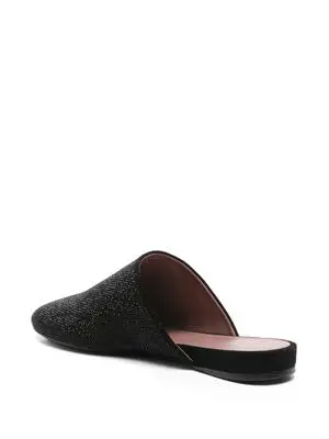 Premiata Rhinestone-embellished Mules - Black