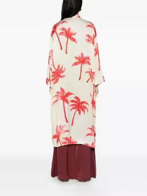 KAOS Palm Trees Printed Coat