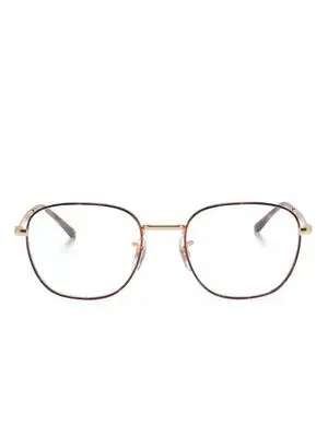 Ray-ban Square Frame Glasses - Brown