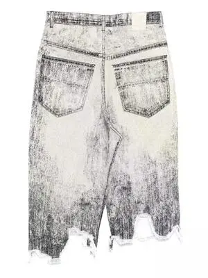 Camper Denim Midi Skirt - Grey