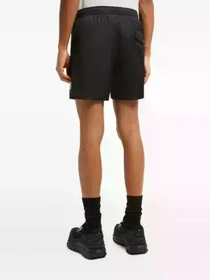 Moncler Logo-patch Swim Shorts - Black