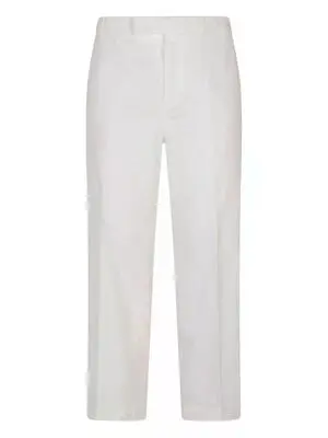 Thom Browne Cotton Straight-leg Trousers - White