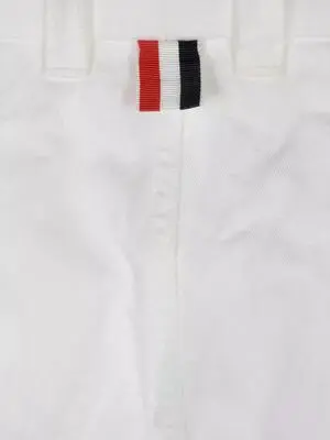 Thom Browne Cotton Straight-leg Trousers - White