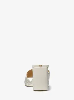 Michael Kors Merriam Signature Logo Wedge Sandal