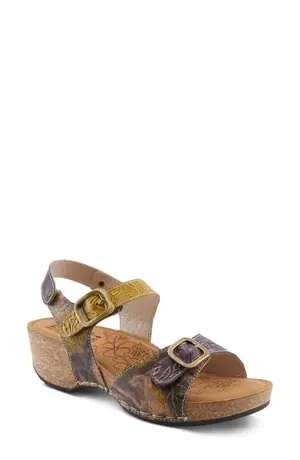 SPRING STEP SHOES Osuna Platform Sandals - Purple Multi