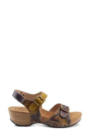 SPRING STEP SHOES Osuna Platform Sandals - Purple Multi
