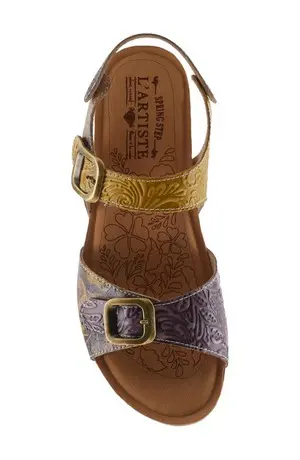 SPRING STEP SHOES Osuna Platform Sandals - Purple Multi