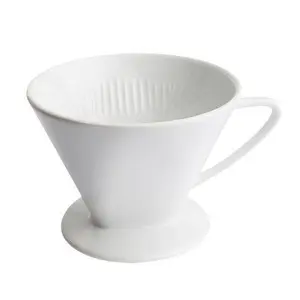 CILIO Porcelain #2 Pour Over Coffee Filter Holder - White