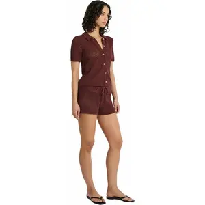 Onia Crochet Knit Micro Short - Rum