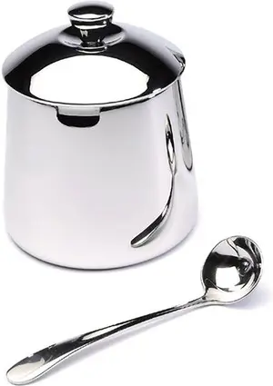 FRIELING 18/10 Stainless Steel 10-ounce Sugar Bowl With Spoon - Silver