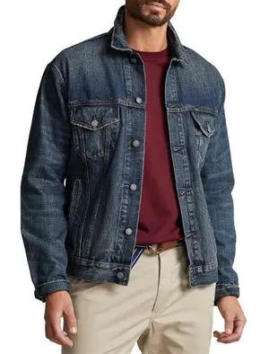 Polo Ralph Lauren Big & Tall Denim Icon Trucker Jacket - Trenton