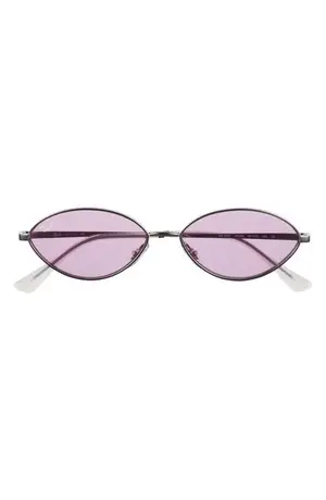 Ray-ban Kai 56mm Oval Sunglasses - Gunmetal Dark Violet