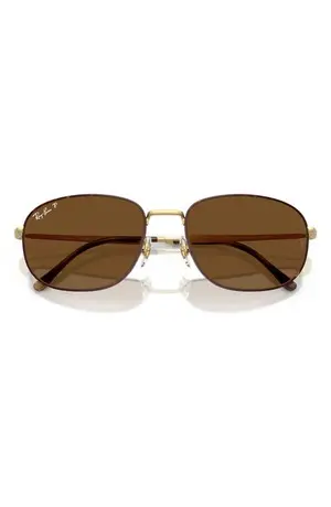 Ray-ban 60mm Polarized Sunglasses