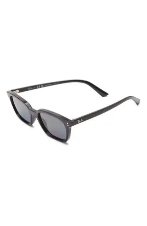 Ray-ban 53mm Polarized Pillow Sunglasses - Black