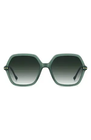 Isabel Marant Isabel Marant 56mm Square Sunglasses Green/green Shaded