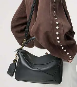 Loewe Small Puzzle Top-handle Bag - Black