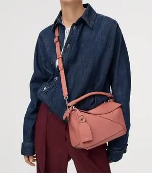 Loewe Small Puzzle Top-handle Bag - Pink