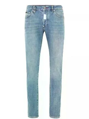 Philipp Plein Hexagon Appliqué Straight Jeans