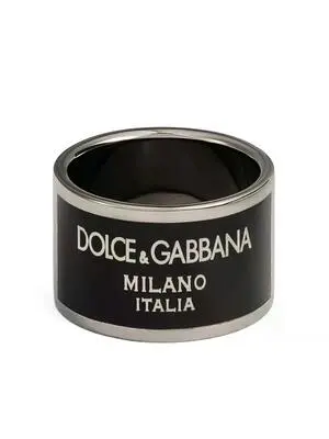 Dolce & Gabbana Logo-embellished Ring - Black
