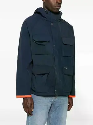 FAY Hooded Jacket With Patch Pockets