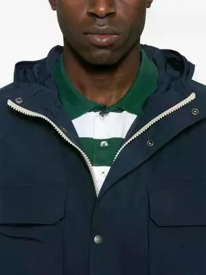 FAY Hooded Jacket With Patch Pockets