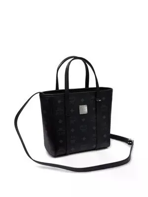 Mcm Leather Tote - Black