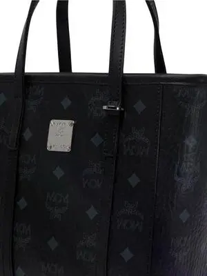 Mcm Leather Tote - Black