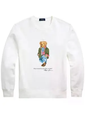 Polo Ralph Lauren Bear-motif Sweatshirt - White