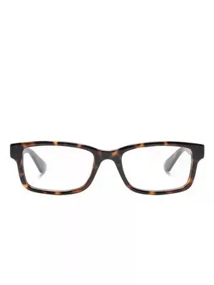 Gucci Square Frame Eyeglasses - Brown