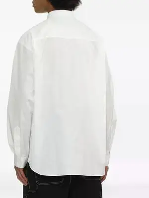 Comme Des Garçons Logo-embroidered Shirt - White