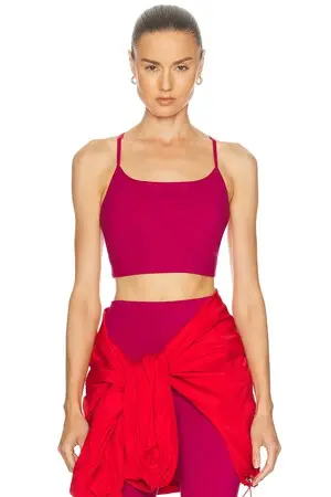 Varley Freesoft Harley Bralette In Fuchsia - Rich Raspberry