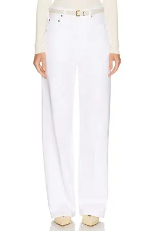 Women's White Baggy Jeans