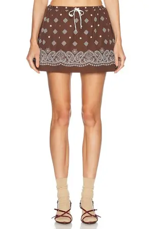 Brown Mini Skirts