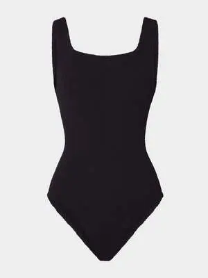 Black Square Neck Swimsuits