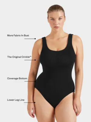 Hunza G Coverage Square Neck Swimsuit - Black