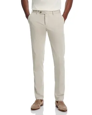 PT TORINO Garment-dyed Silkochino Slim Fit Pants - Stone