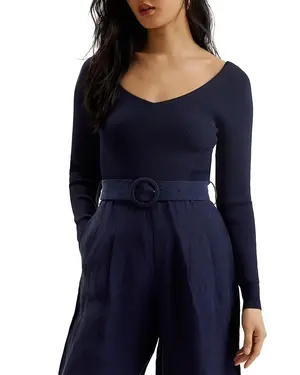 Ted Baker London Agatea Wide Leg Jumpsuit