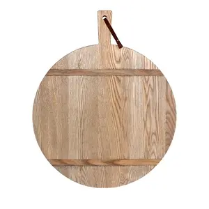 J.K. ADAMS Wood Large Round Serving Board - Ash