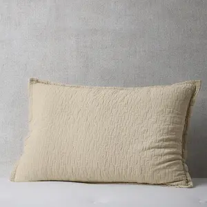 HUDSON PARK COLLECTION Textured Italian Matelasse Standard Sham Set Exclusive - Beige