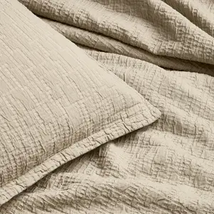 HUDSON PARK COLLECTION Textured Italian Matelasse Standard Sham Set Exclusive - Beige